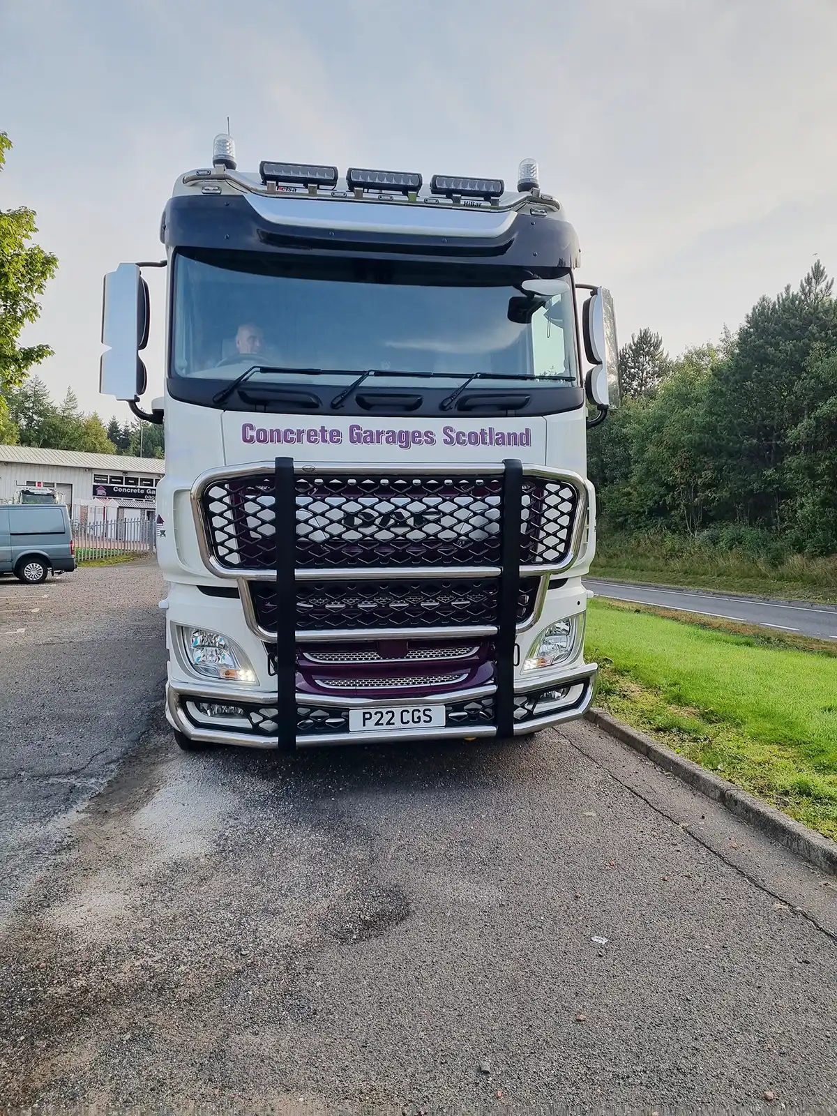 New Hiab Vehicle | Concrete Garages Scotland