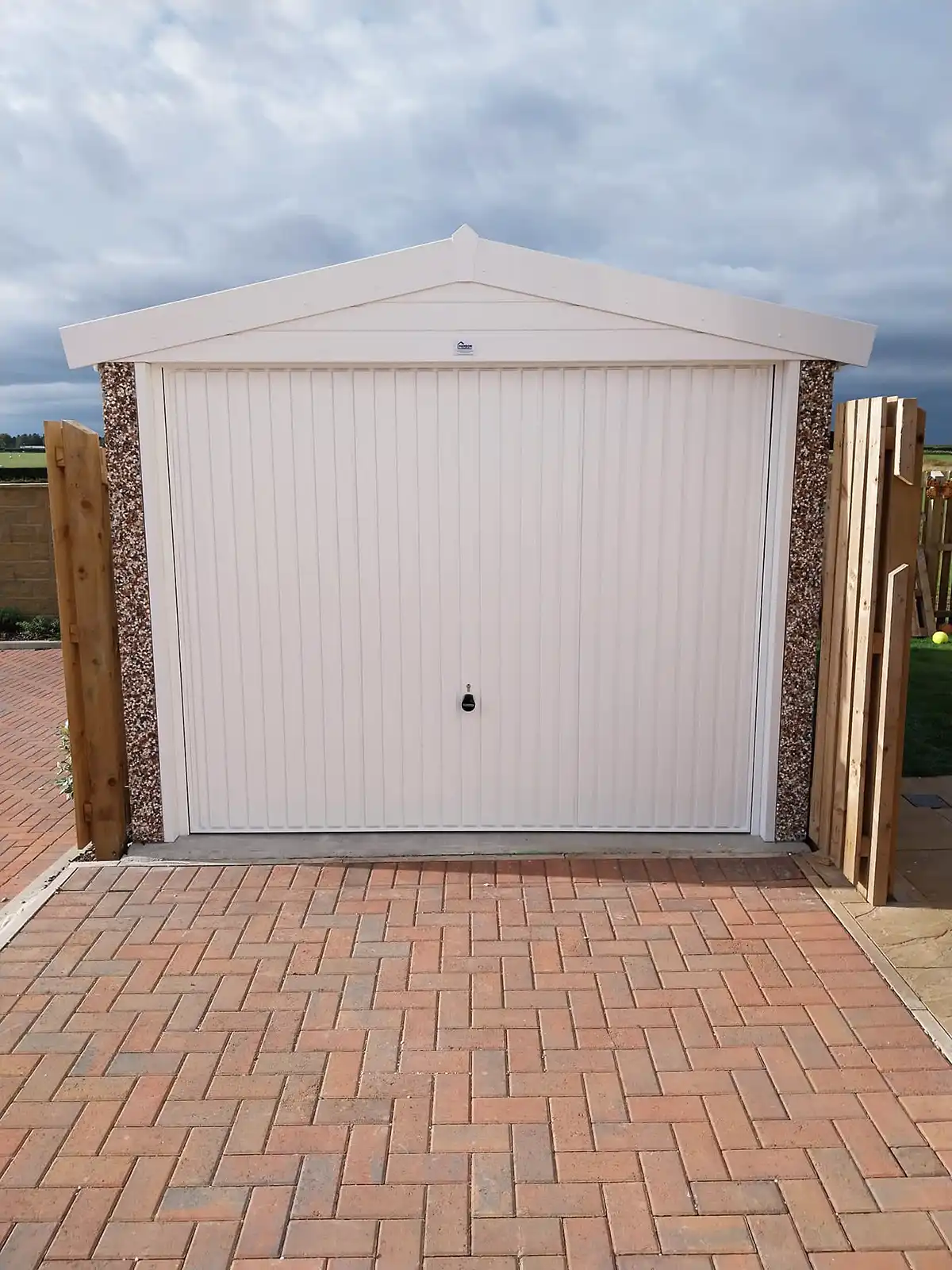 New Apex PVC Garage Install in Edinburgh | Concrete Garages Scotland