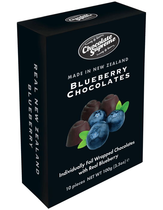 Supremely Gourmet – Blueberry Dark Chocolates 10 piece