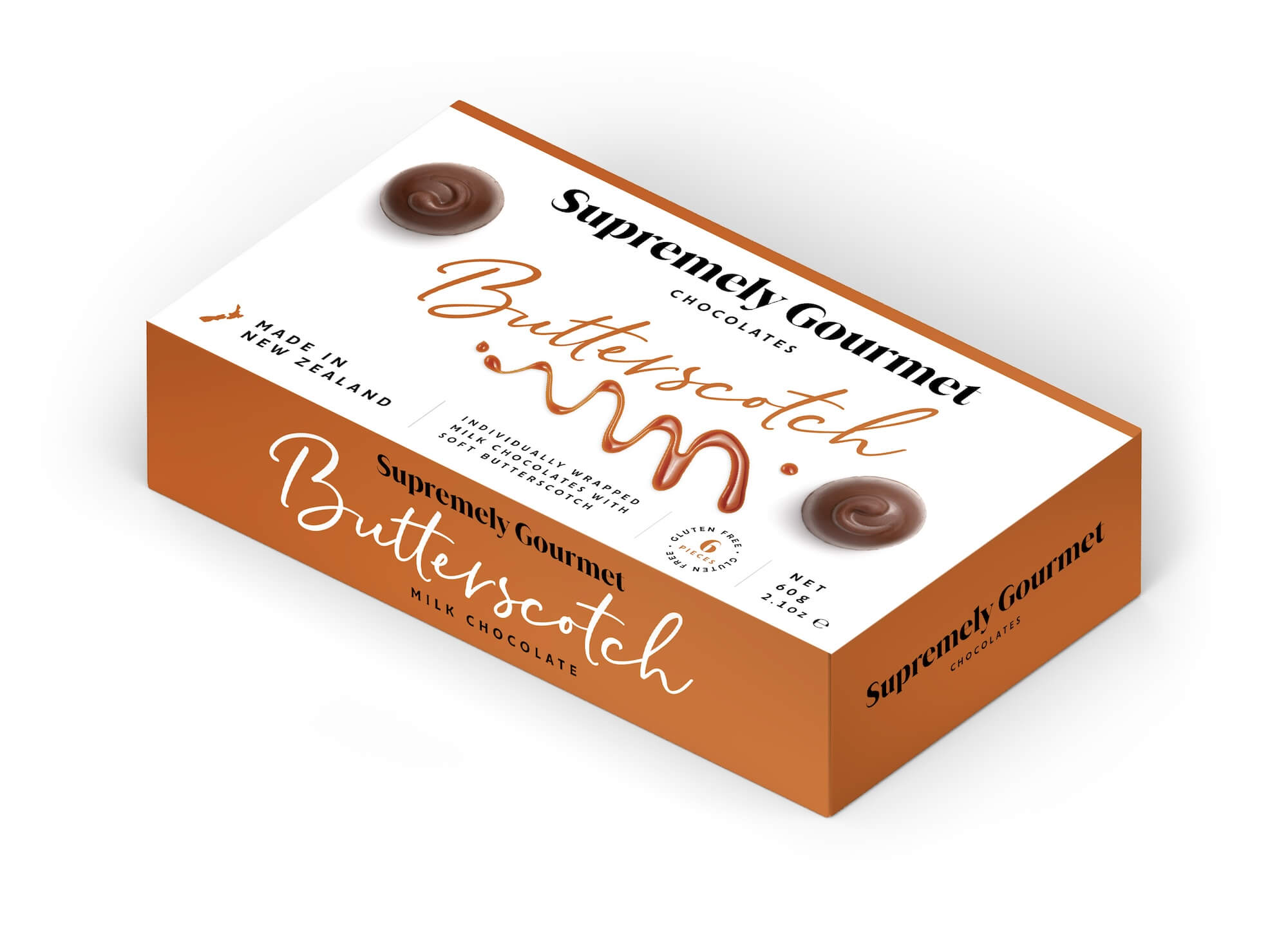 Supremely Gourmet – Butterscotch Chocolates 6 pieces