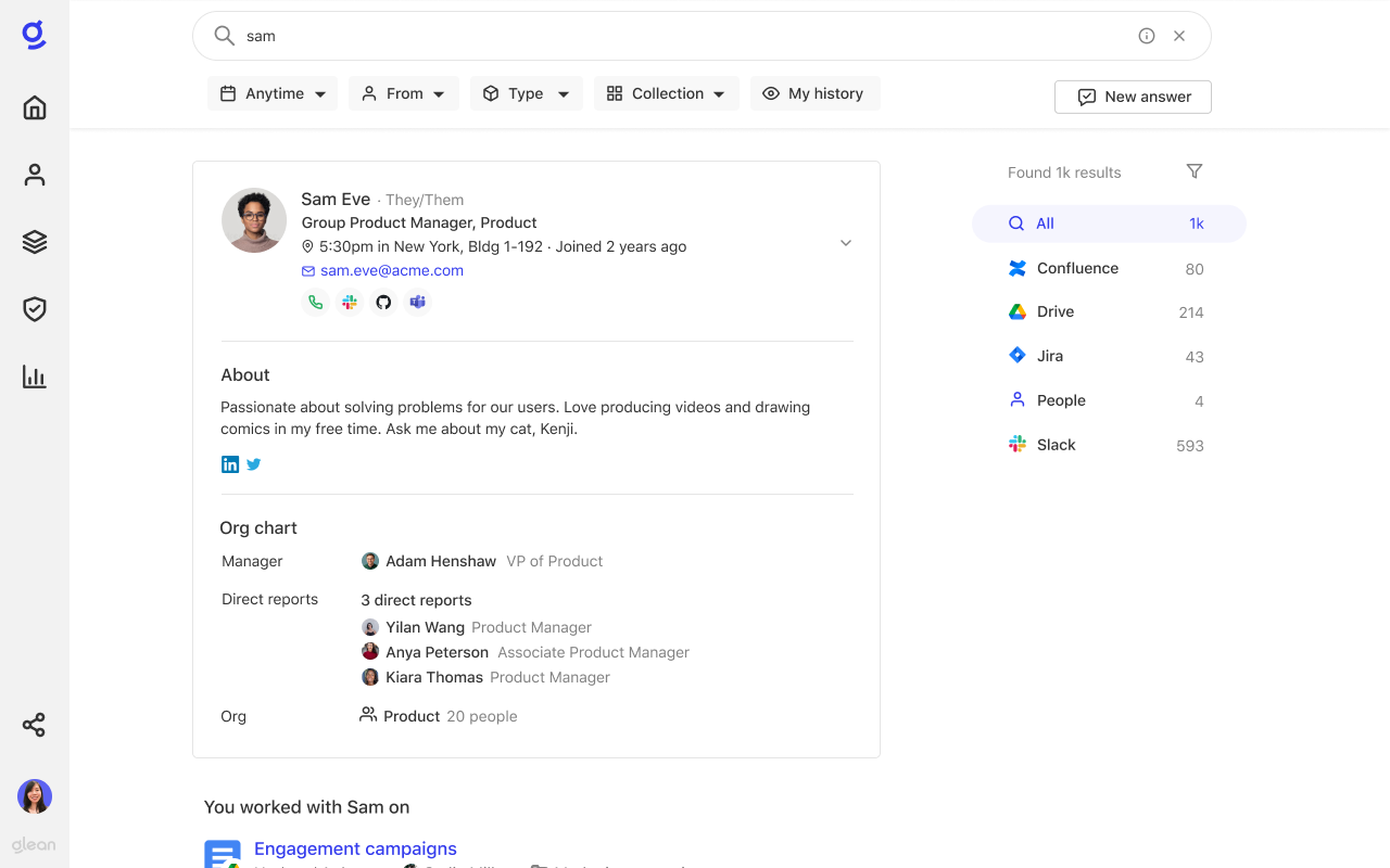 Finding Your People Easily with Glean Enterprise Search