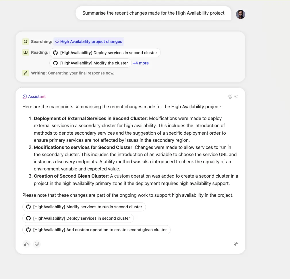 Glean Chat as a Software engineer: Assistance & Debugging"