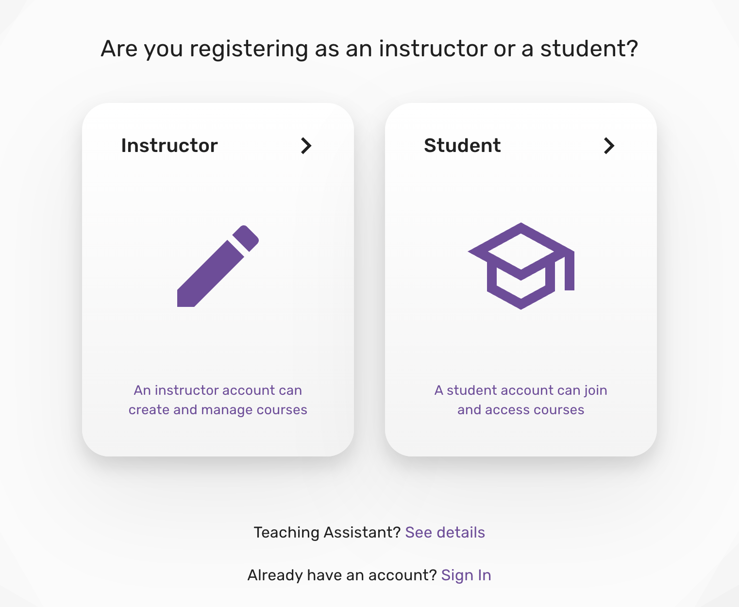 Help: Register as a Student