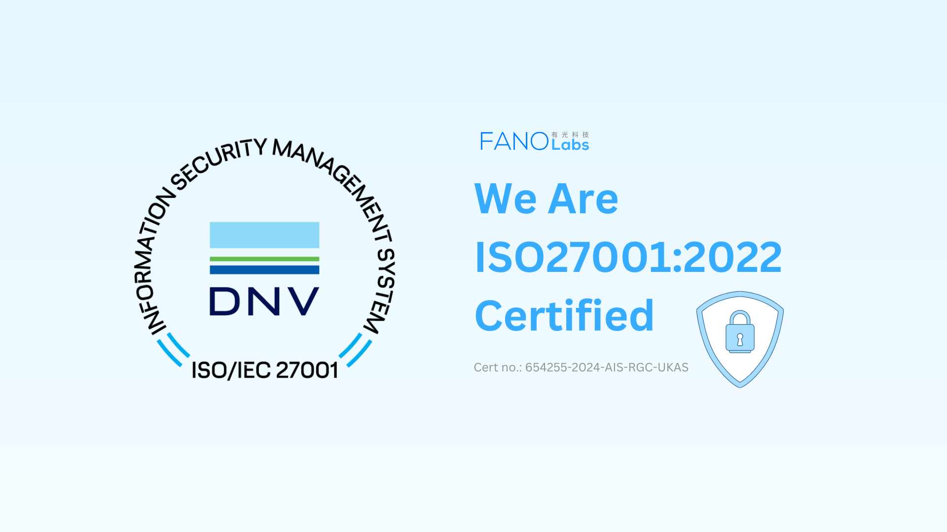 Announcing Our ISO27001:2022 Certification in Information Security