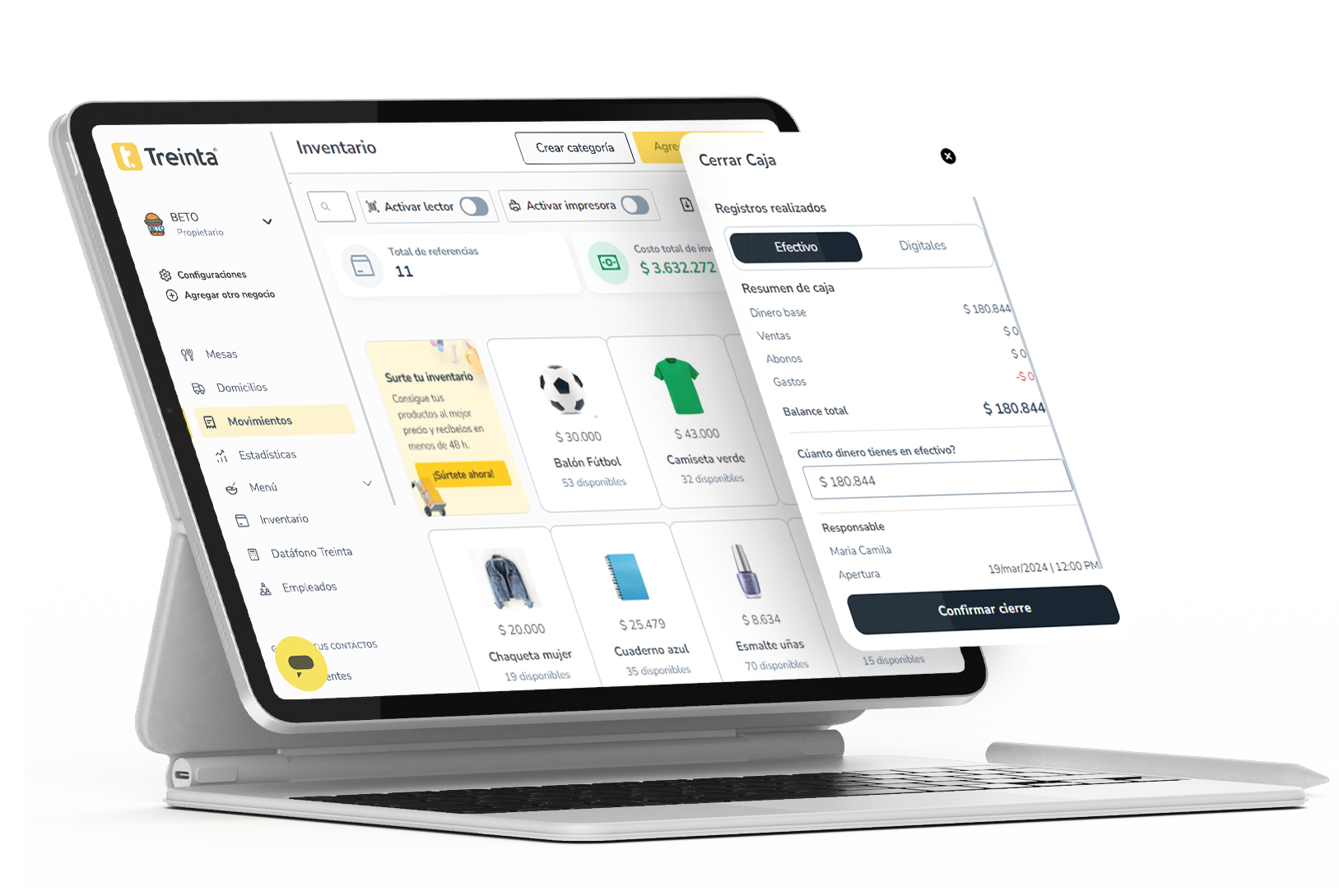 Sistema POS Treinta® Brasil Comercios