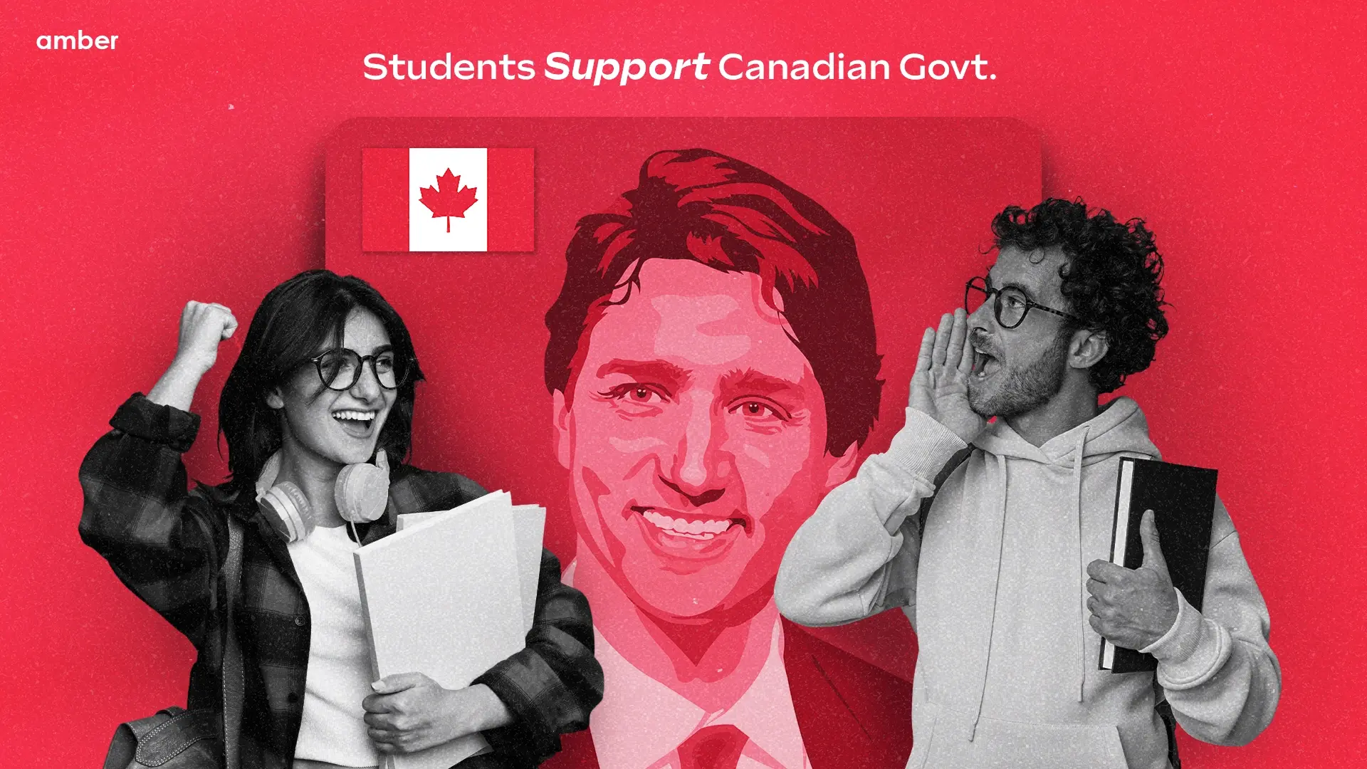 Students Stand in Support of Govt in Canada | Amber News