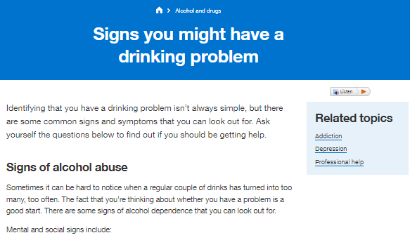 Signs you might have a drinking problem - CODE