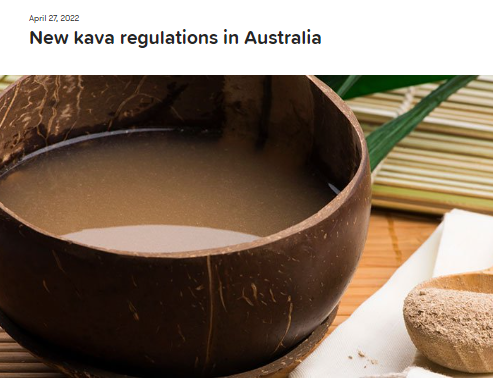 New kava regulations in Australia - CODE