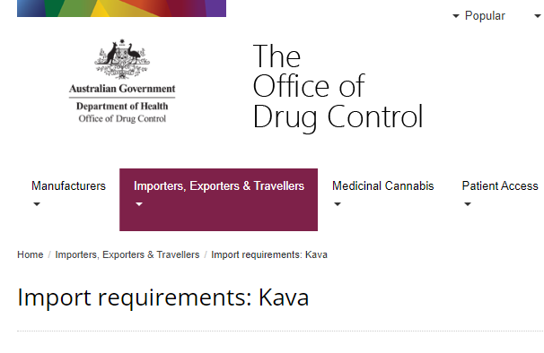 Import requirements: Kava - CODE