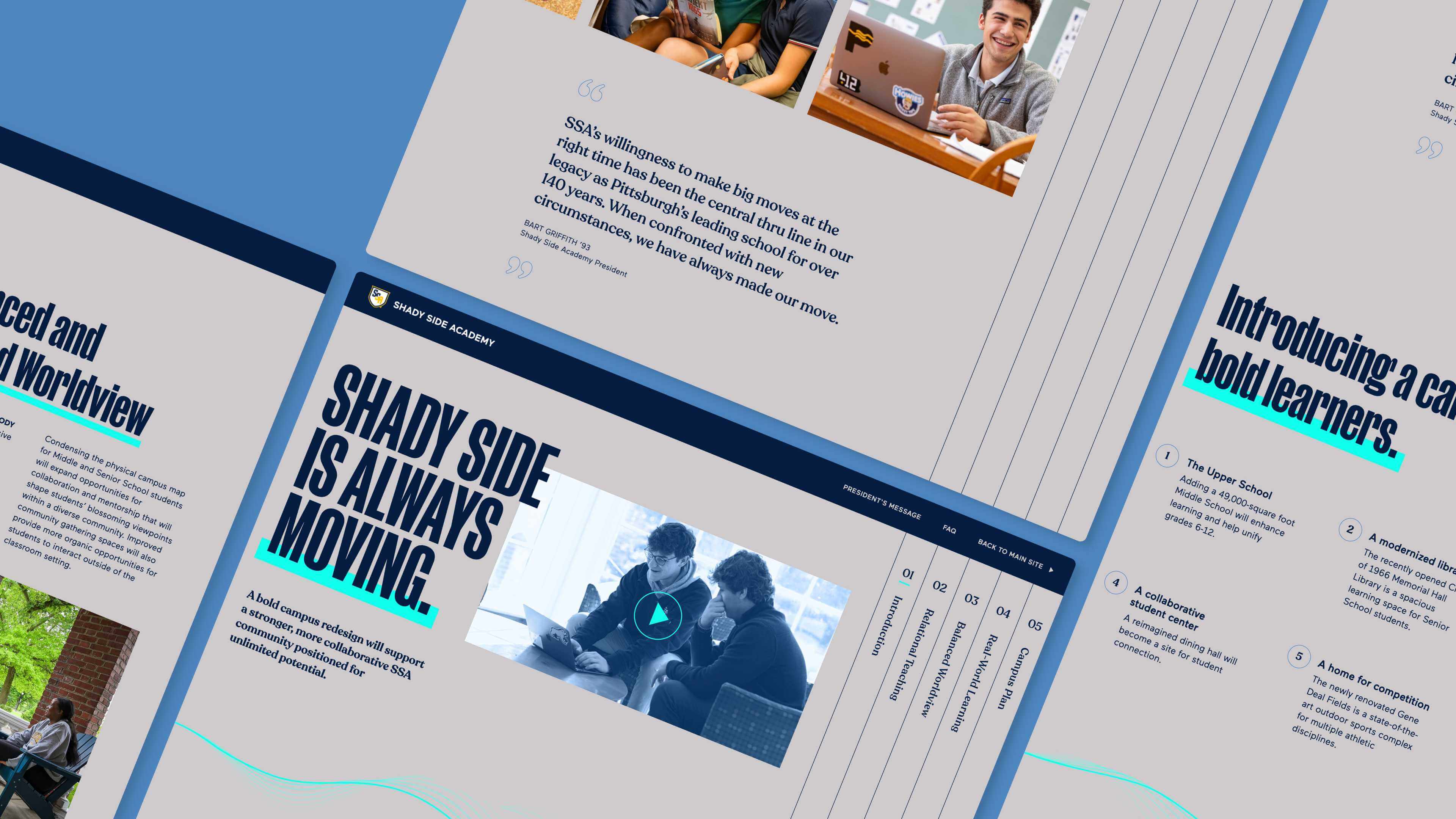 A Website for Shady Side Academy's Campus Plan | Freelance Graphic ...