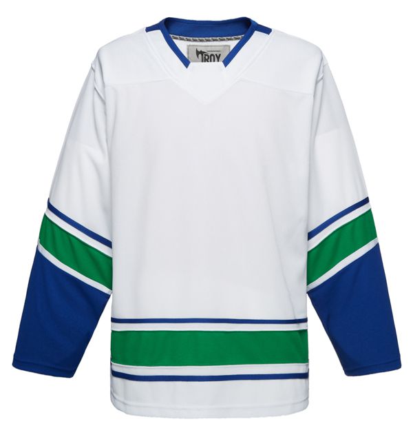 VANCOUVER CANUCKS WHITE by Troy Hockey Jersey
