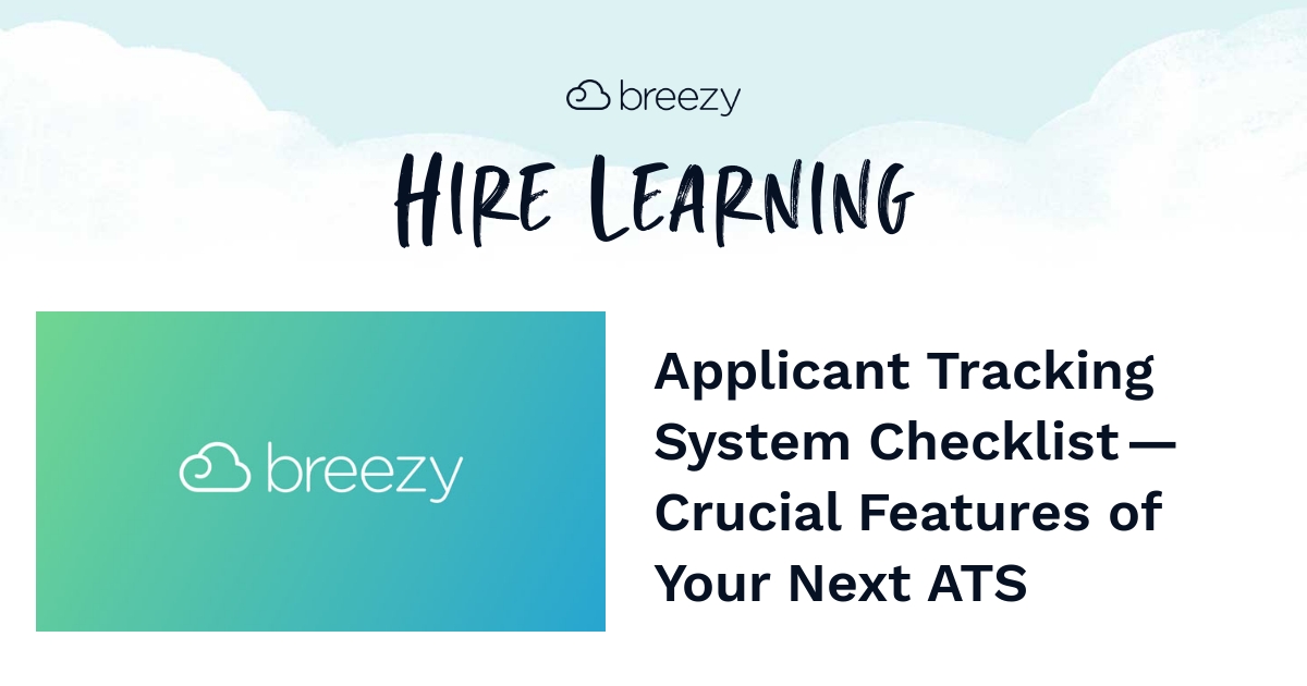 Checklist : Crucial Features of Your Next ATS | Breezy HR