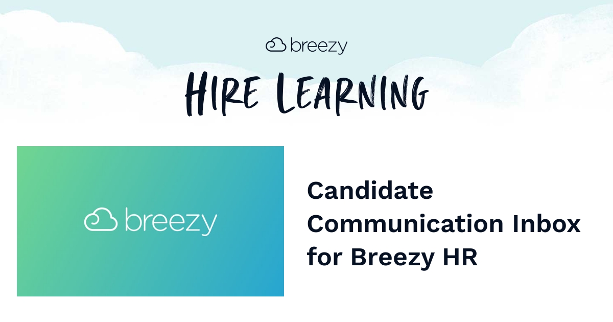 Candidate Communication Inbox | Breezy HR