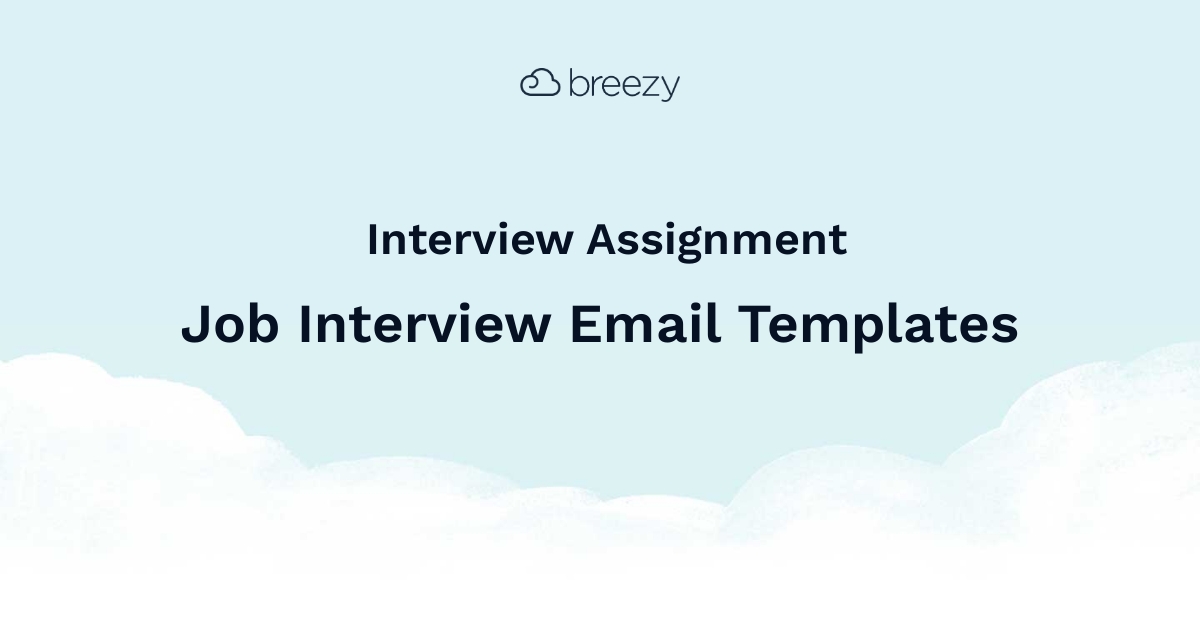 Interview Assignment Email Template Breezy HR