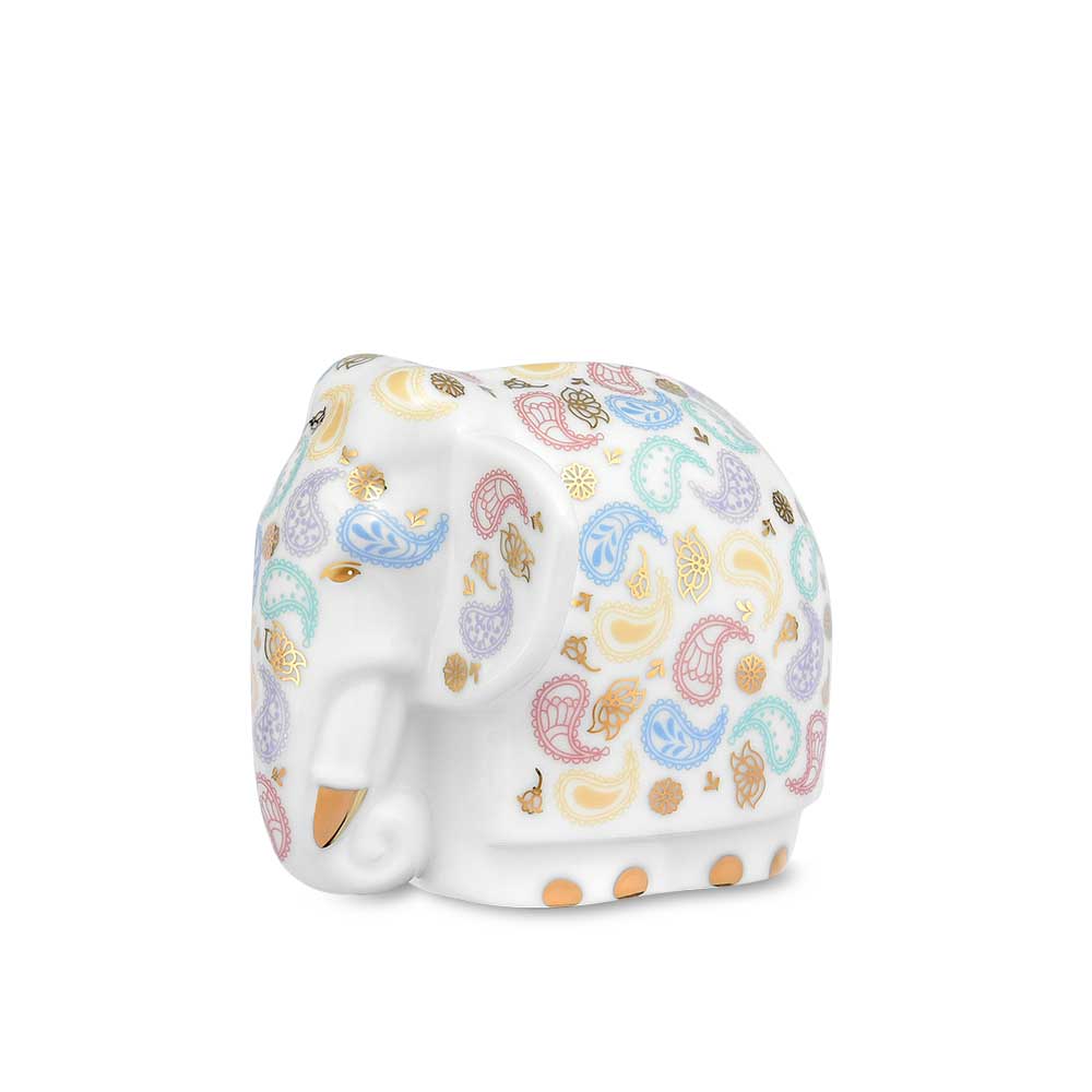 Luxury Elephant Tea Canister Paisely - Noritake India