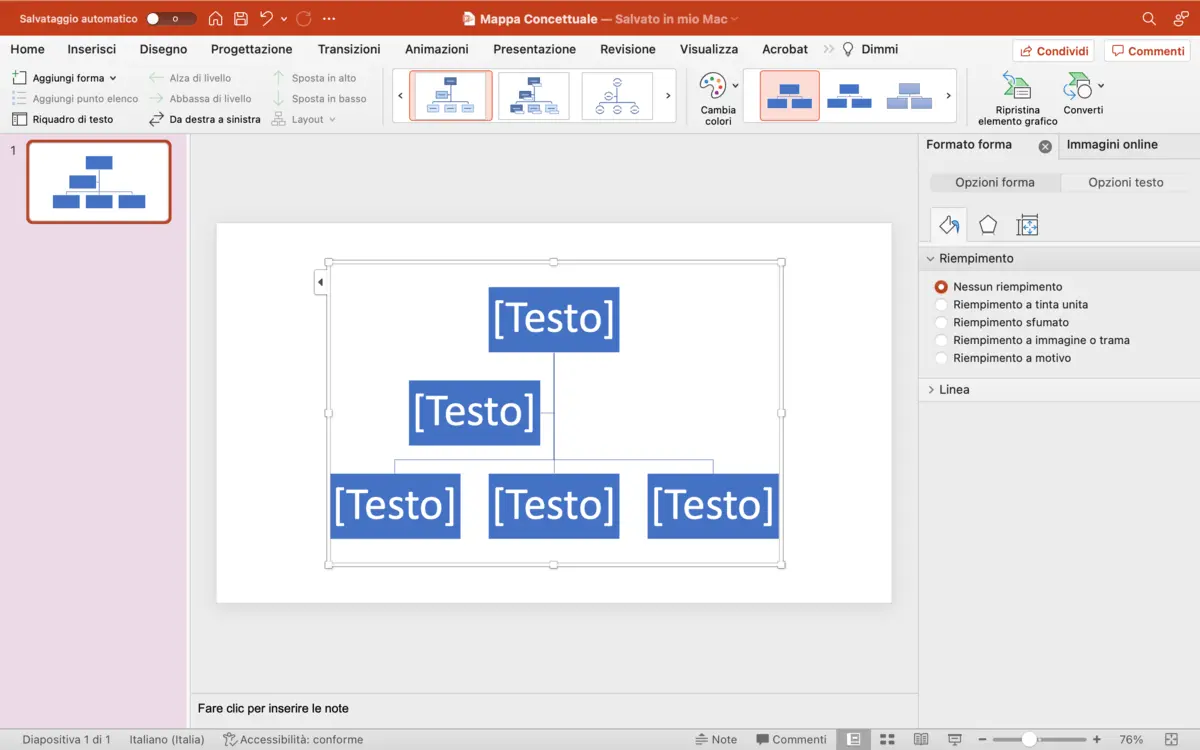 Come fare una mappa concettuale su Powerpoint | Algor