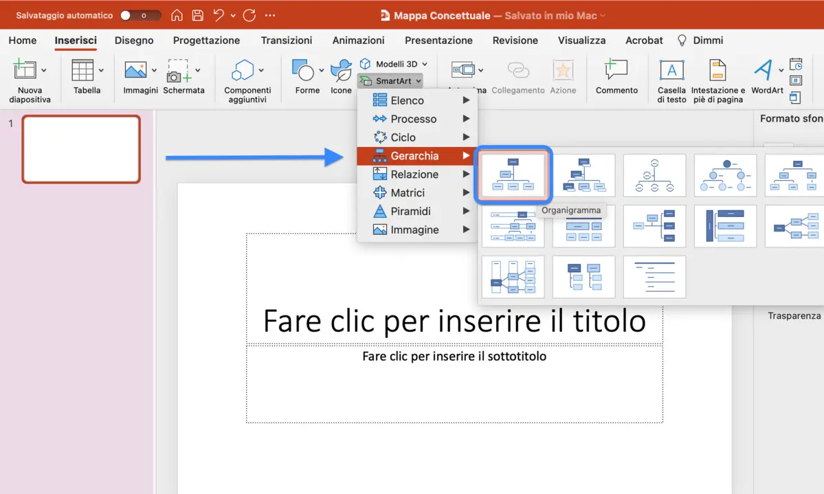 Come fare una mappa concettuale su Powerpoint | Algor