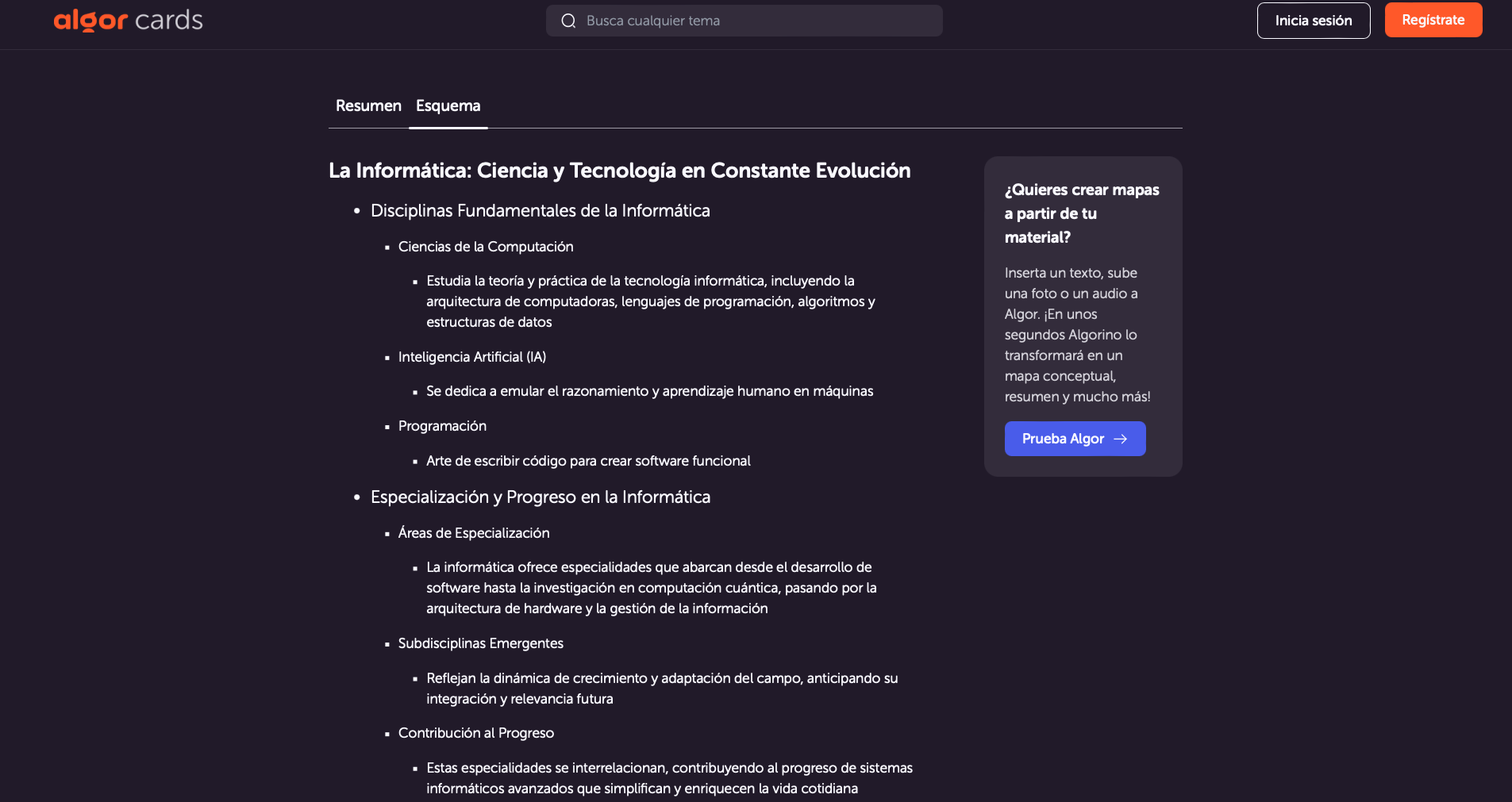 Esquema: qué es, tipos y ejemplos | Algor