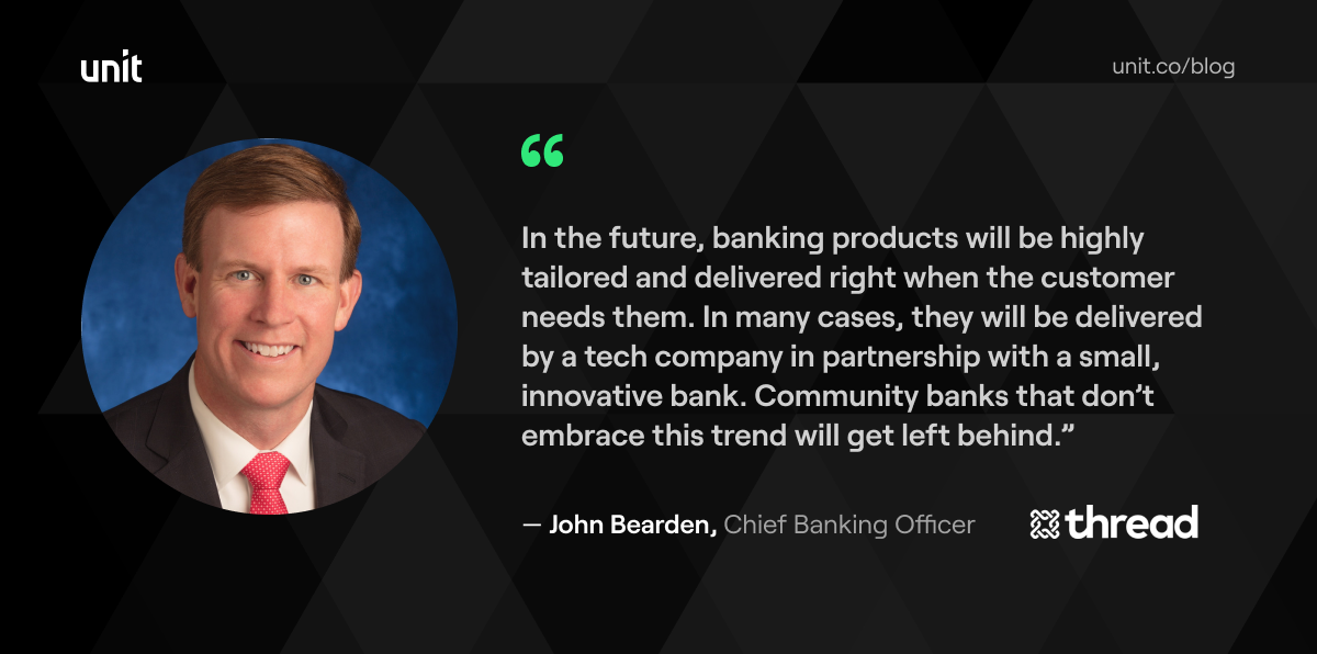 Unit | Announcing our partnership with Thread Bank