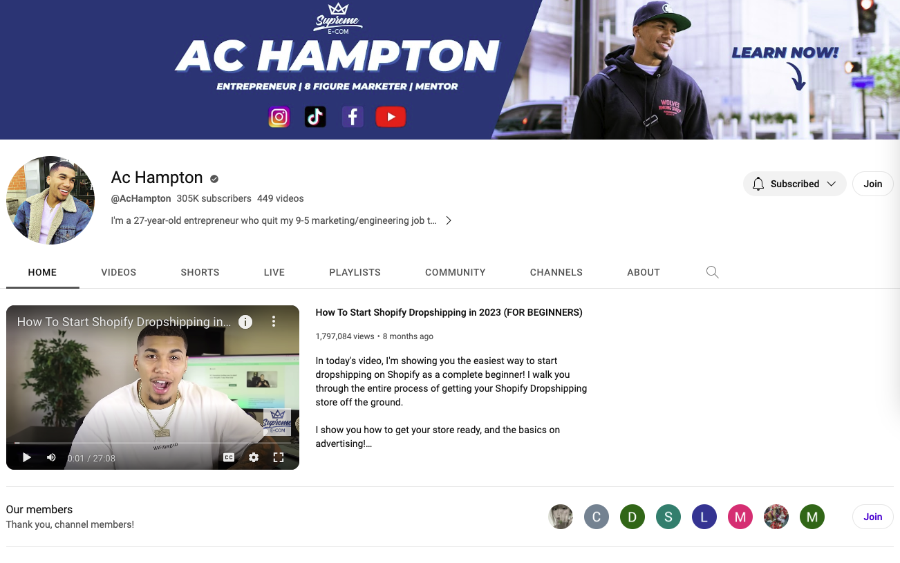 27 Best Dropshipping YouTubers to Learn Dropshipping From in 2024 ...