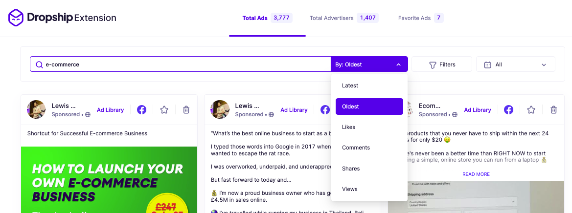 How to Find Sponsored Ads on Facebook | Dropship