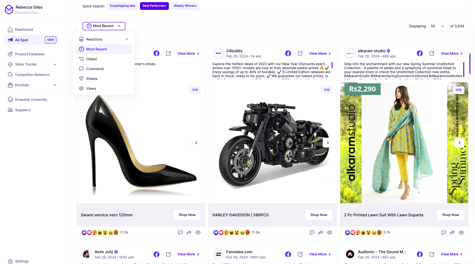 How to Find Sponsored Ads on Facebook | Dropship