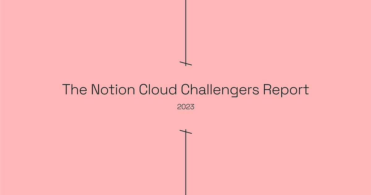 Notion Capital Cloud Challengers Report 2023