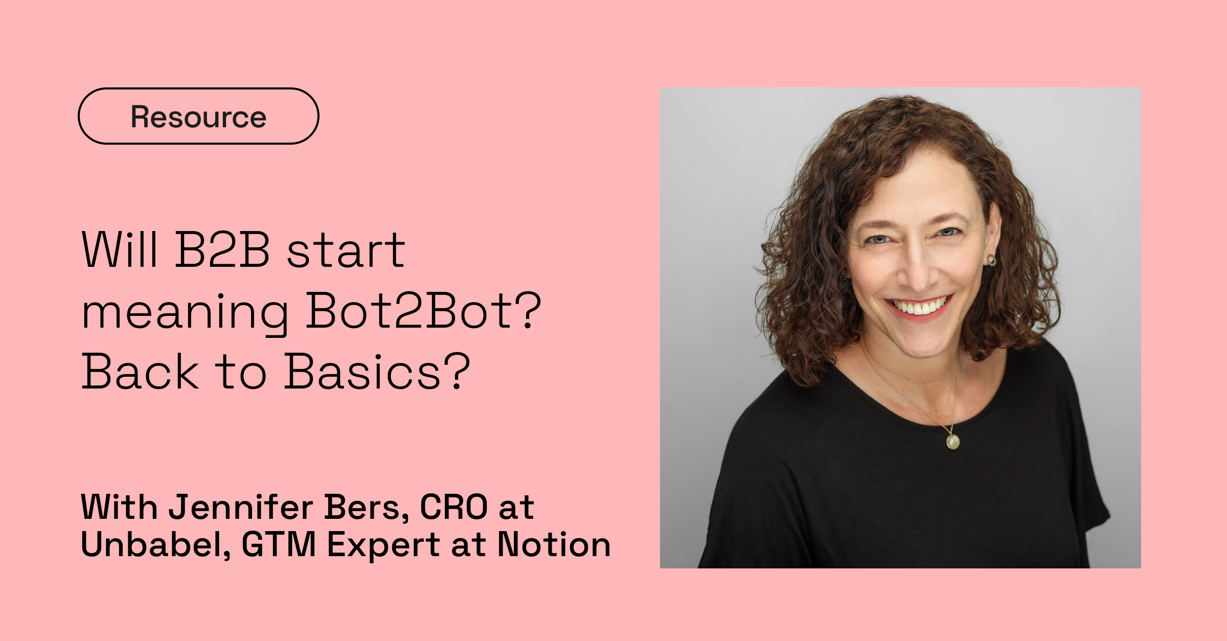 Will B2B start meaning Bot2Bot? Back to Basics? | Notion