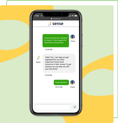 Sense Text Messaging | Two-way texting for recruiters