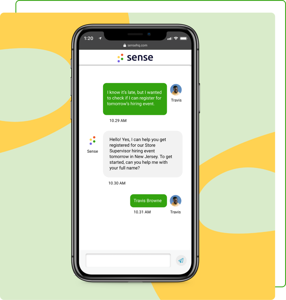 Sense Text Messaging | Two-way texting for recruiters