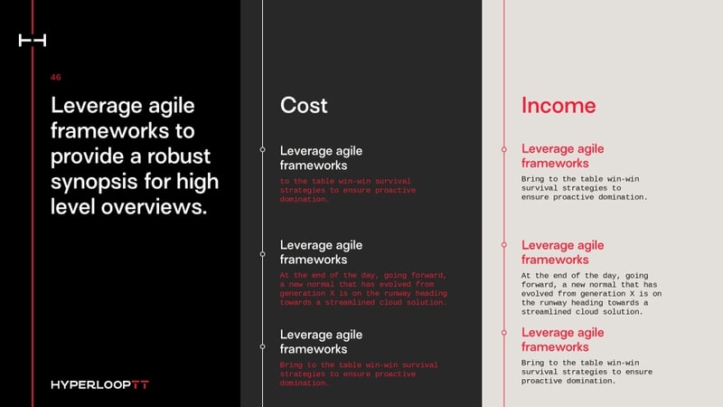 Présentation PowerPoint pour HyperloopTT | Slidor