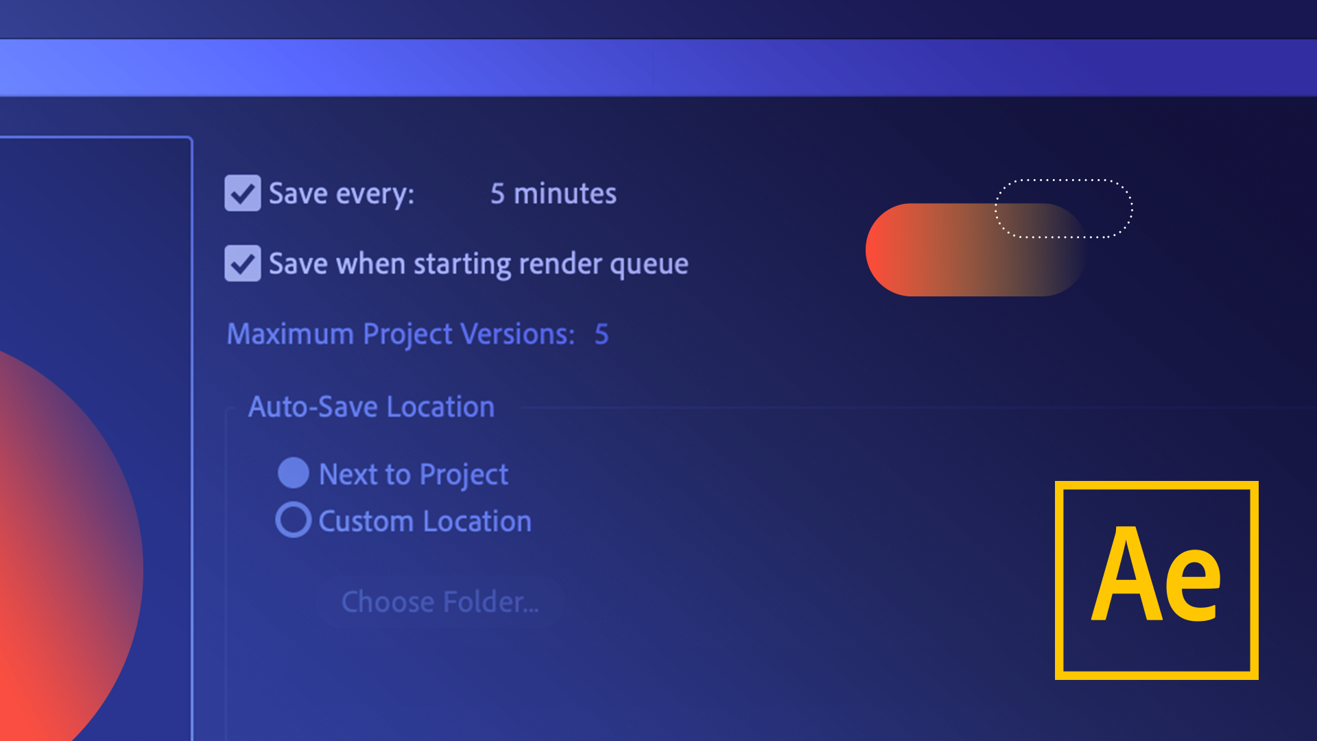 How To Setup Autosave In After Effects