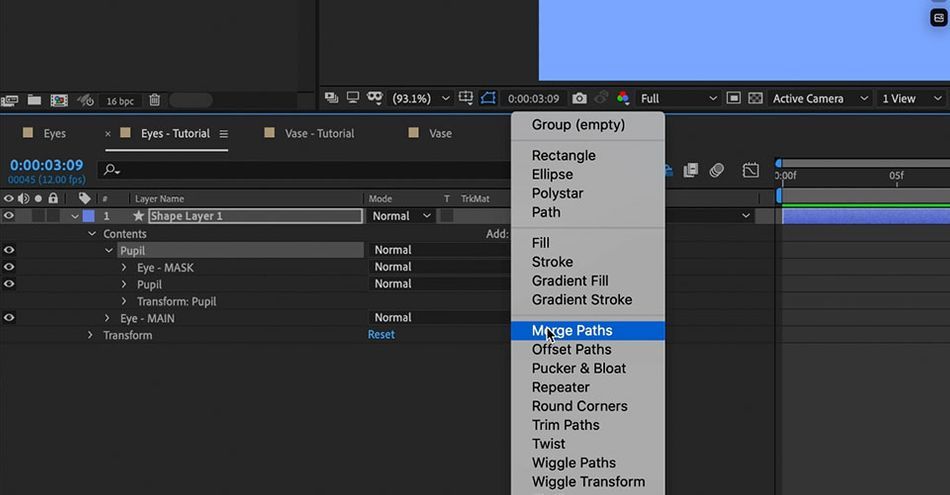 Explodieren Schlie e Zeit After Effects Shape Layer Mask Auf Der 