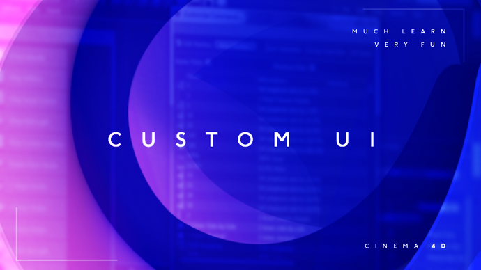 UI & Hotkey Customization in Cinema 4D