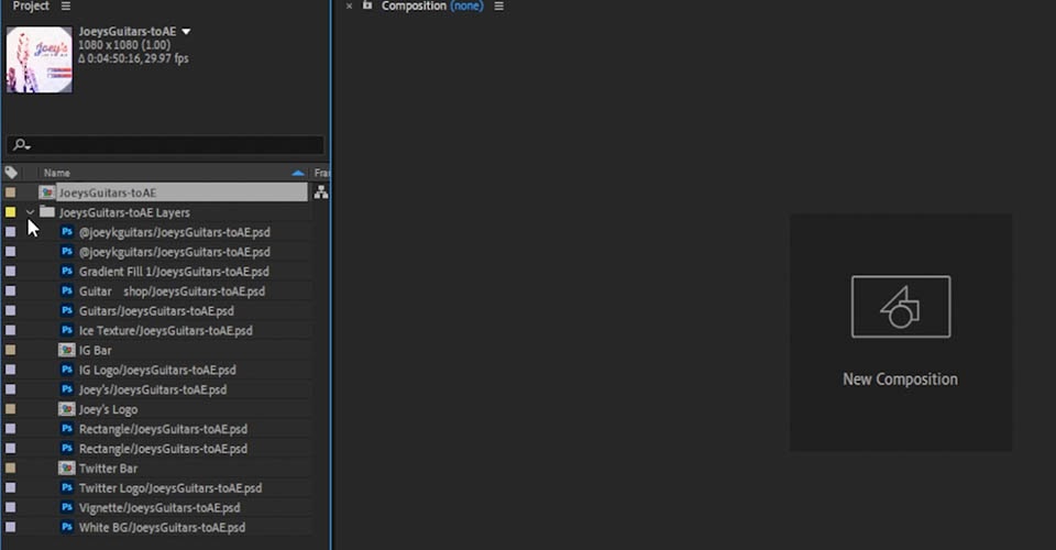 How To Import Photoshop Layers Into After Effects 2023 
