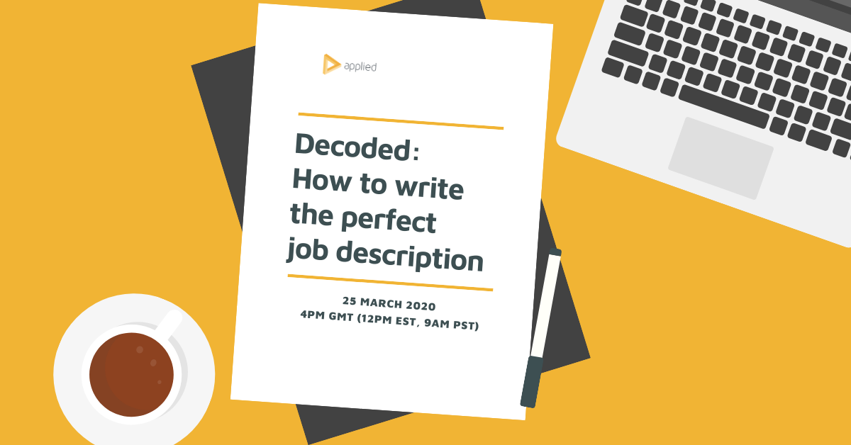 Decoded: How to write the perfect job description | Applied Events
