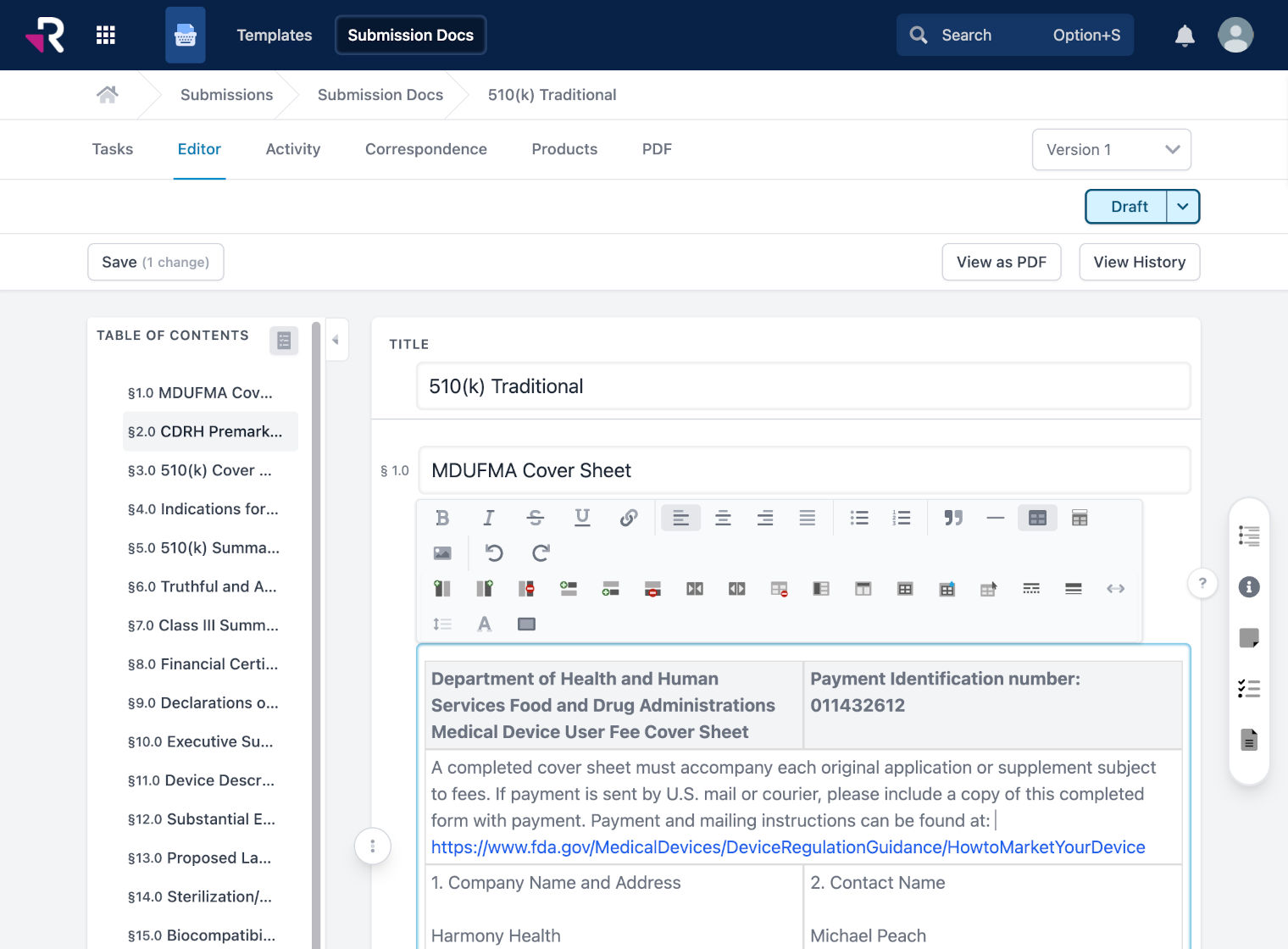 Rimsys Platform | Medical Device Regulatory Information Software