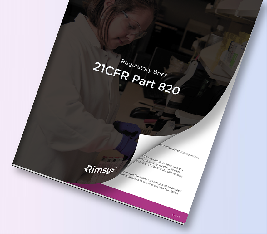 An Overview Of 21 CFR Part 820
