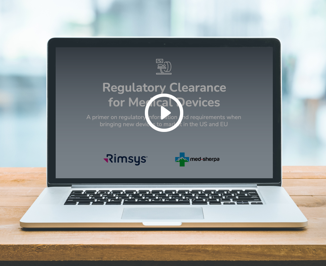Regulatory clearance for medical devices Regulatory clearance for medical devices