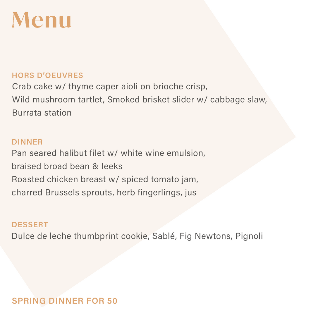 Menus — The Willows