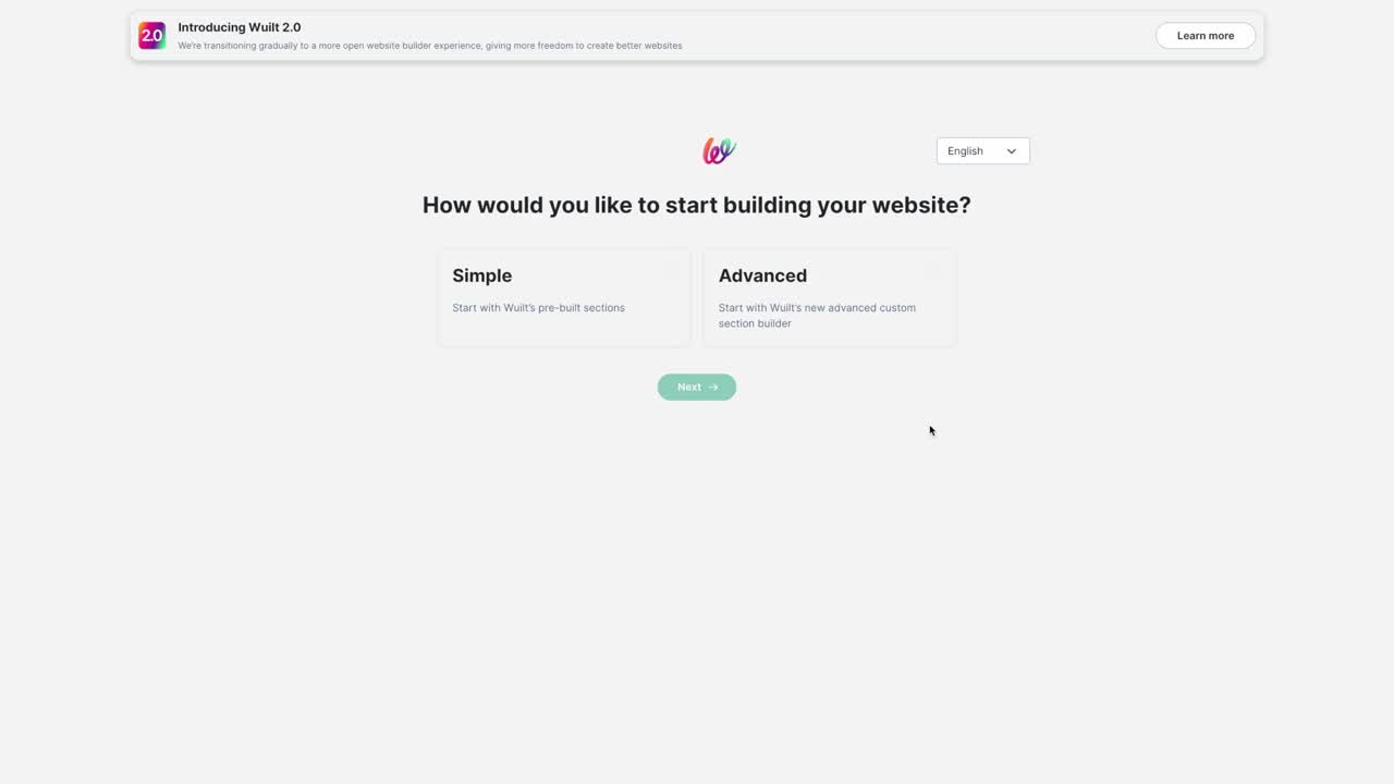 Wuilt - Create your website in 3 steps in less than 5 minutes