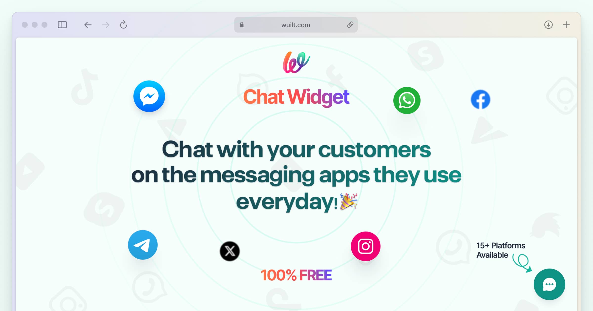 100% Free Chat Widget | Whatsapp Widget | Facebook Messenger Chat ...