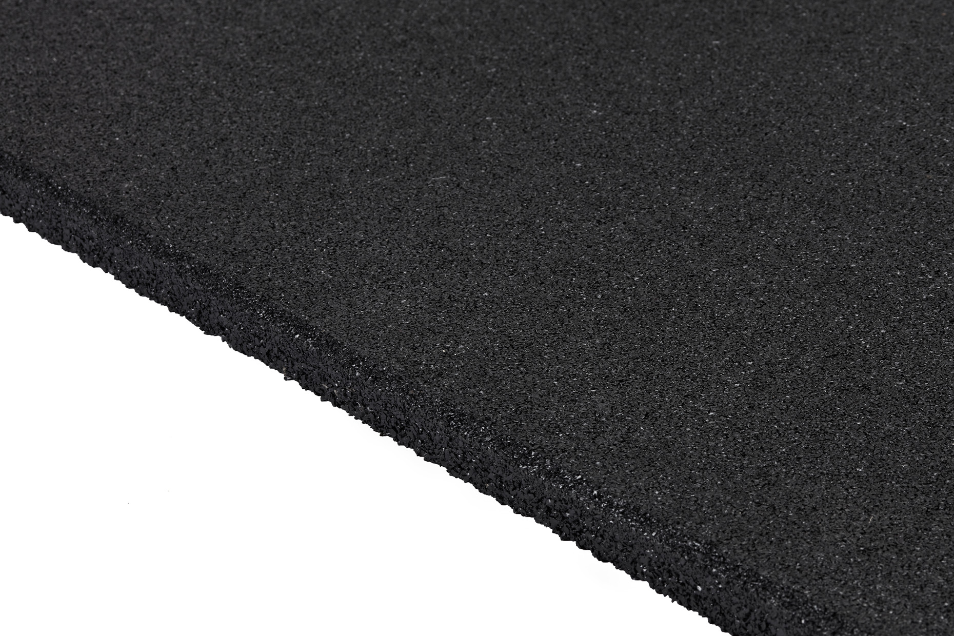 Gym 15mm - 63mm SBR RUBBER TILE BLACK - Gym Flooring
