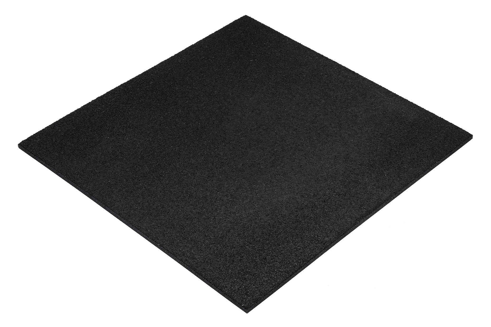 Gym 15mm - 63mm SBR RUBBER TILE BLACK - Gym Flooring