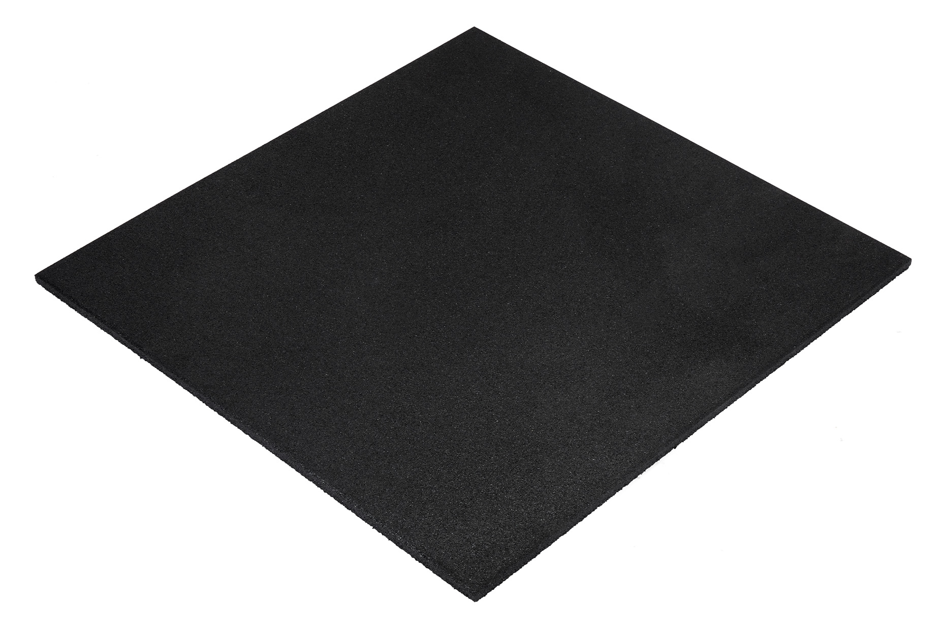 Gym 15mm - 63mm SBR RUBBER TILE BLACK - Gym Flooring
