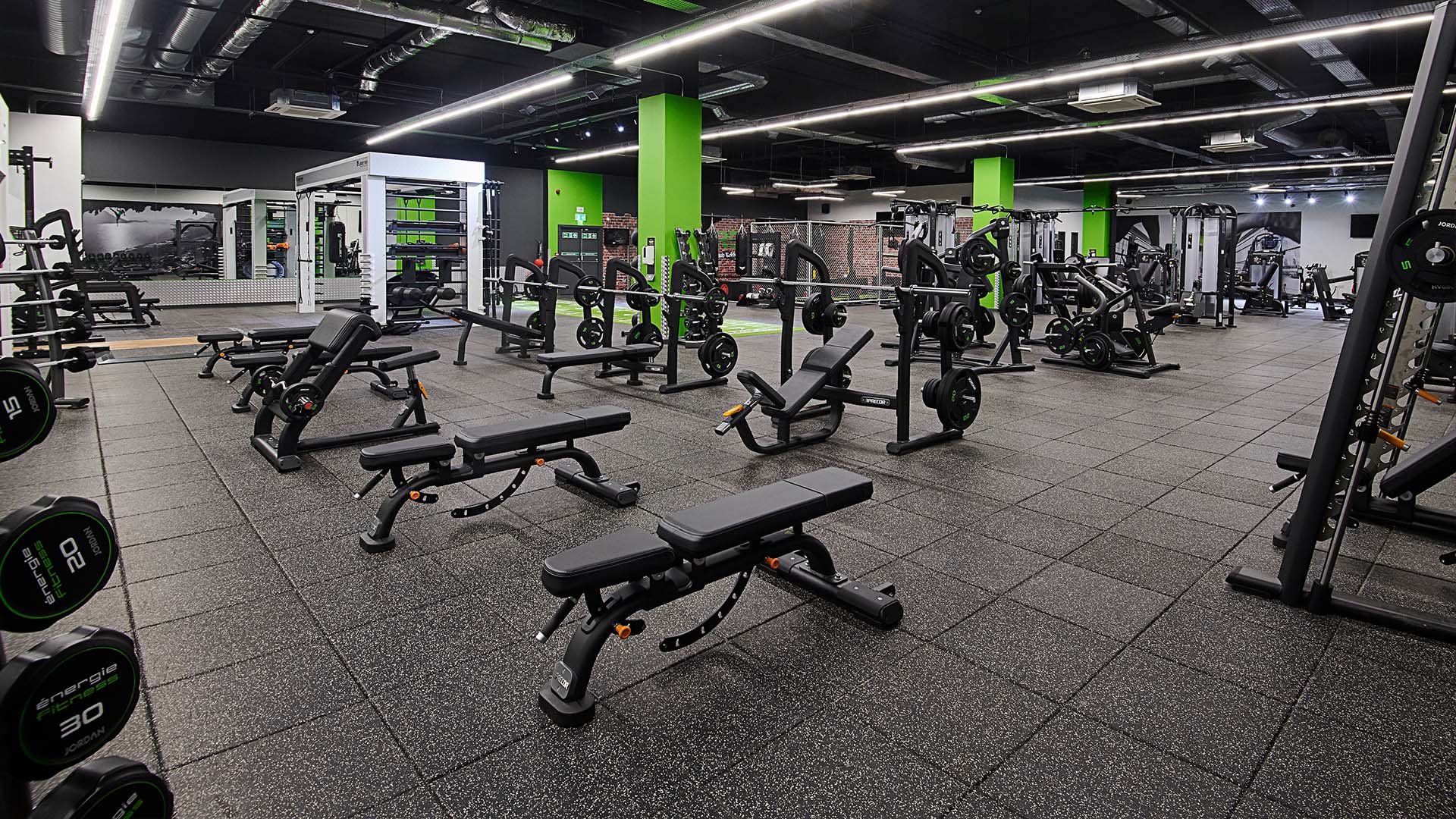 Bespoke Free Weight Area Flooring - Gym Flooring