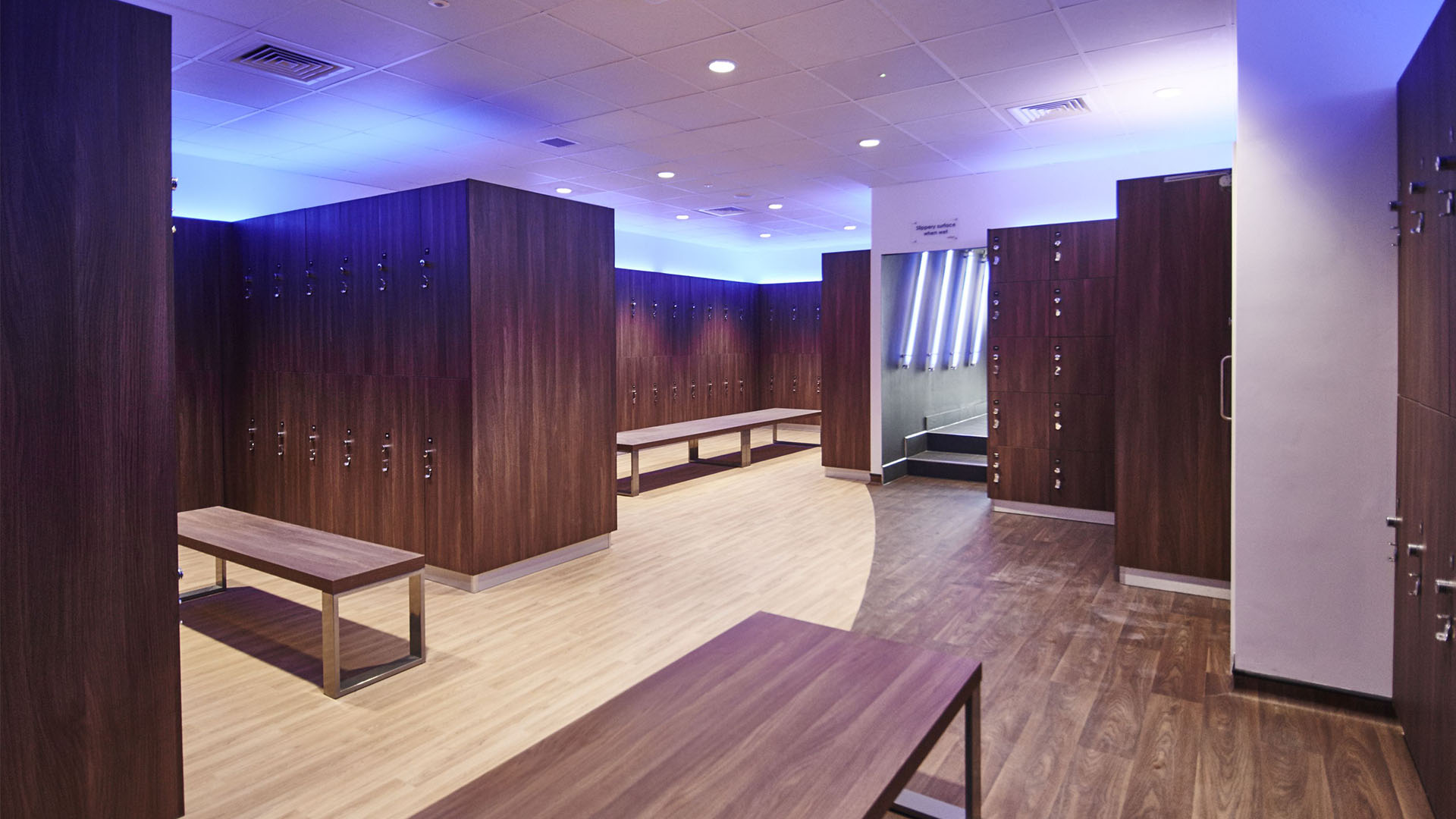 Changing Area Flooring Solutions - Gym Flooring