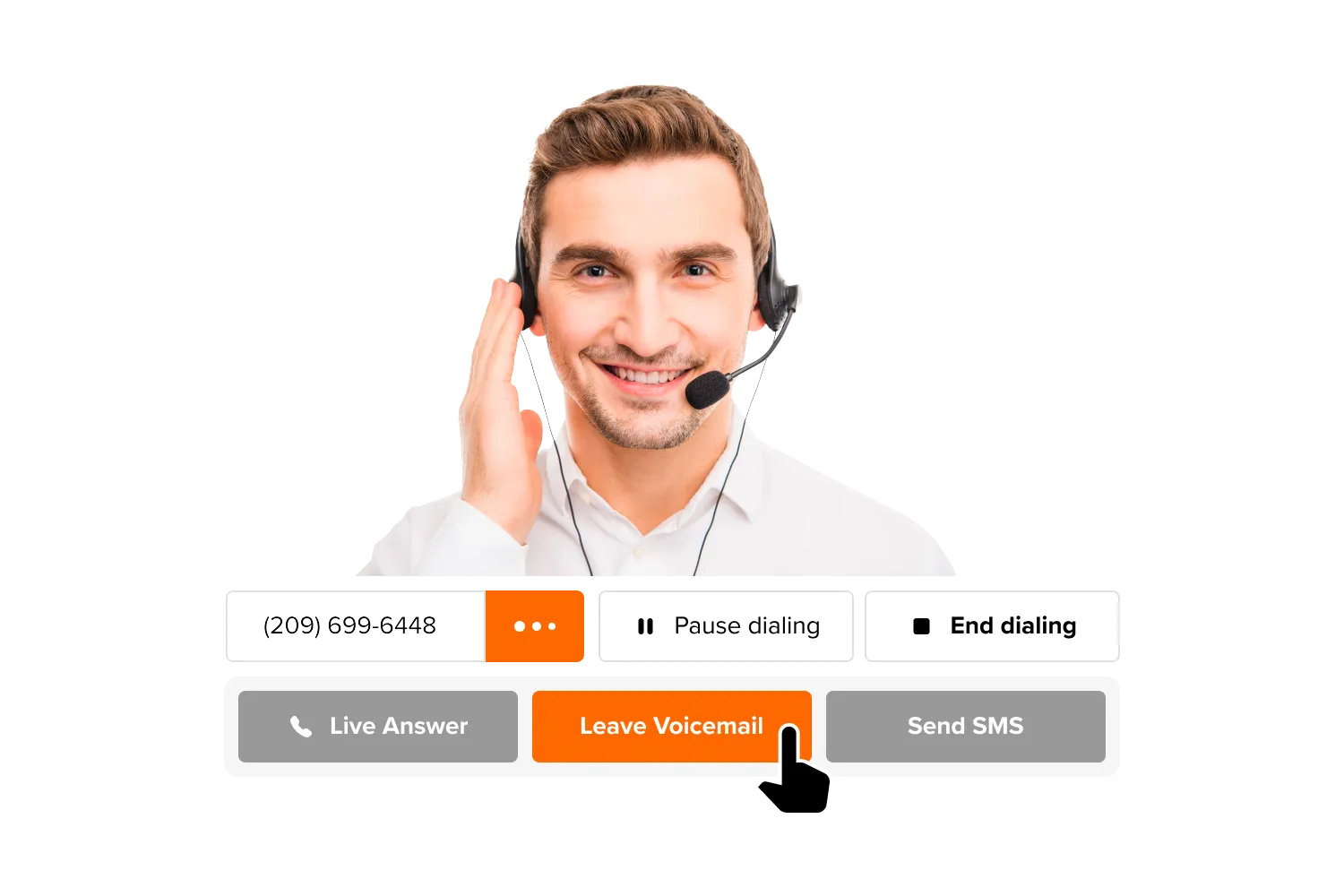 Navigate Live Voicemail with PhoneBurner