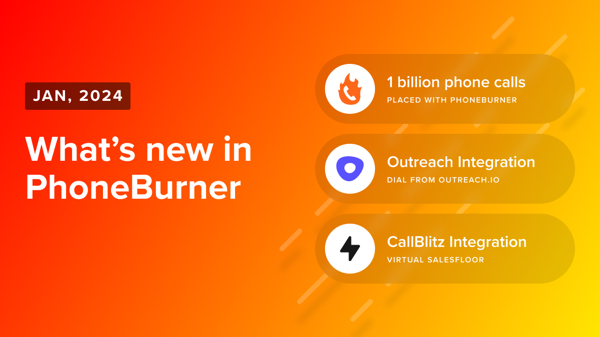 What's New in PhoneBurner: January 2024 | PhoneBurner