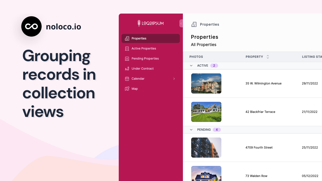 How to group records in collections in your Noloco app